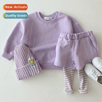 Korean childrens clothing candy-colored sweater pants son tw