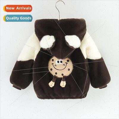 Boys padded jacket new baby tops girls cotton jacket thicken