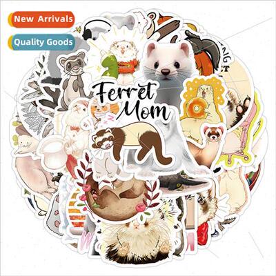 50 ferret cartoon graffiti stickers handbook decoration scoo
