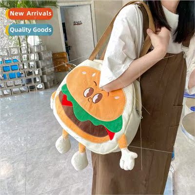 Teenage girls Korean 适用eign cute fashion burger shoulder b