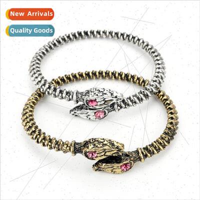 2018 New Punk Vintage Snake Open Bracelet Nordic Pirate Viki