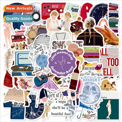 50 Mesh Picture nger Taylor Beauty Star Decorative Decals Ta