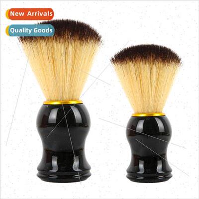Mens Shaving Brush Wooden Handle Hair Sweeping Brush Soft Ha