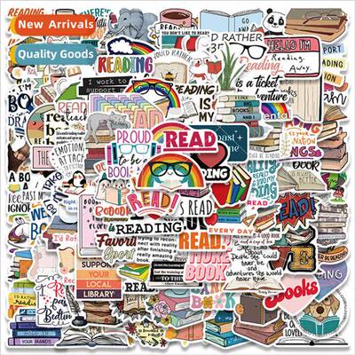 100 pcs reading reading English phrase series doodle sticker