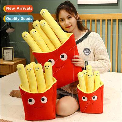 Creative simulation french fries pillow plush doll girls wei