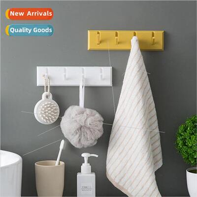 Piano Hooks No Hole Punching 4 in a row Paste Bathroom Wall