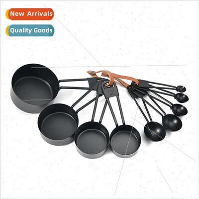 Black Stainless Steel Measuring Spoon 9 Piece Set Combo Meas