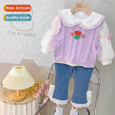 2288 girls fall suit suit new 适用eign  female baby spring a