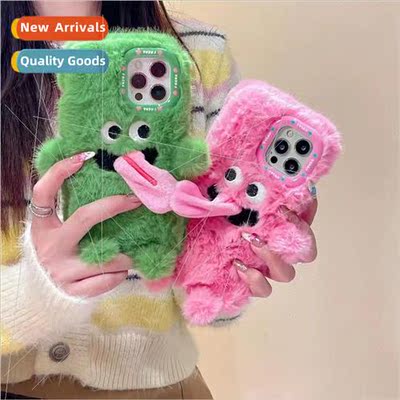 Spoof plush tongue IPhone15/15Promax winter couple Apple 15