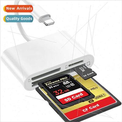 适用 Apple 3-in-1 card reader CF SD TF card cell phone iPhon