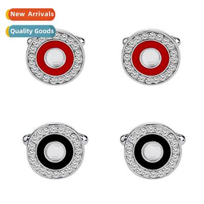 Europe and  Uned States wh round fashi diamd mens French shi