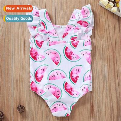 2022ins Infant Watermel Pineapple Fly Sleeve One Piece Swims