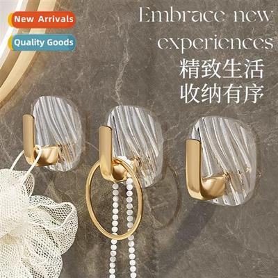 Light luxury acrylic hooks adhesive no-punch strg bathroom n