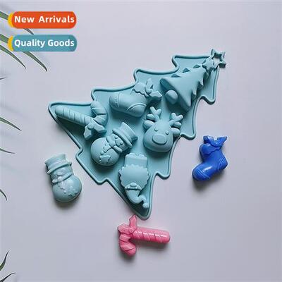 6-Piece Christmas Tree 607 Silice Chocolate Mould Christmas
