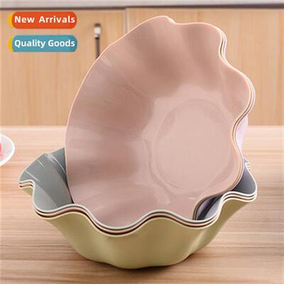 Ruffle edge fru plate plastic candy dish living room Europea