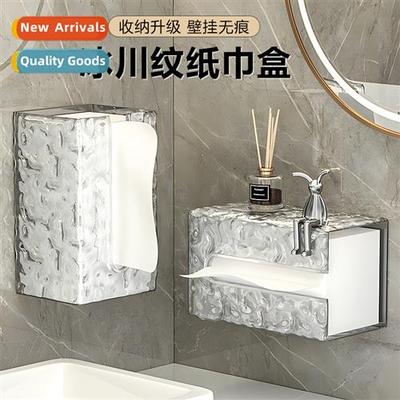 Glacier pattern transparent paper towel box household bathro
