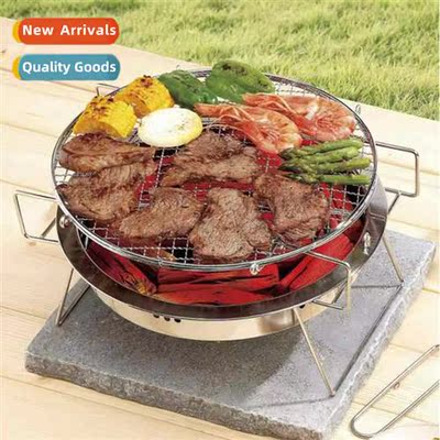 Camping Cvenient Stainless Steel Barbecue Grill Outdoor BBQ