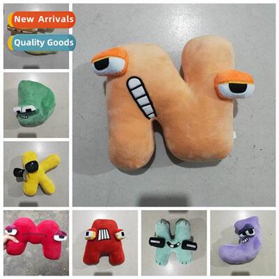 Carto Alphabet Lore letter legend pillow plush toy doll gift