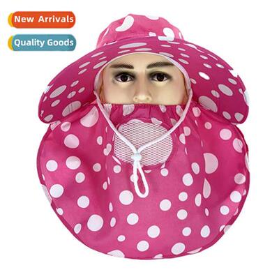 Shade sun shawl cap large polka dot bow model can be outdoor