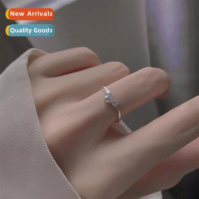 New love ring female simple 2021 new light luxury niche fing