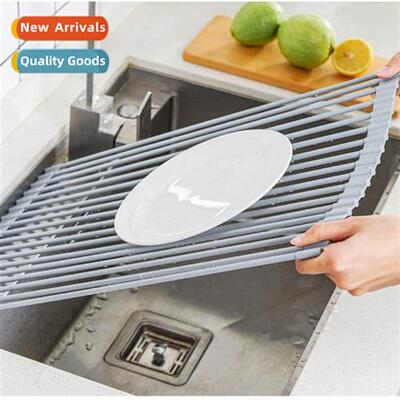 Silice draining rack kchen household dish rack stainless ste