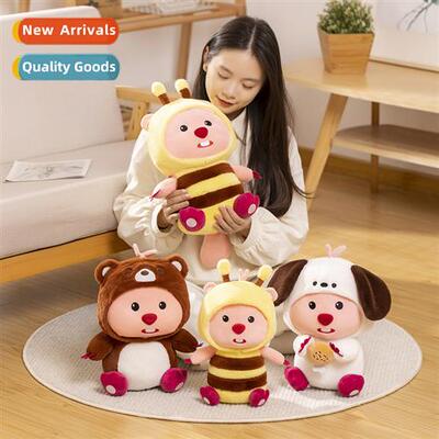 New transforming beaver doll bee puppet puppy pillow birthda