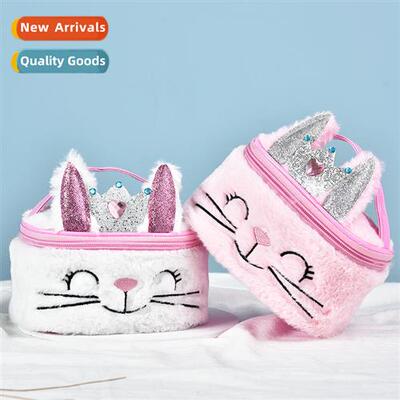 ins makeup bag female portable multifunctial cute Korean lar