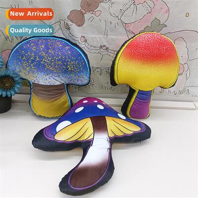 Halloween Illusi Mushroom Pillow Plush Fabric Decorative Orn