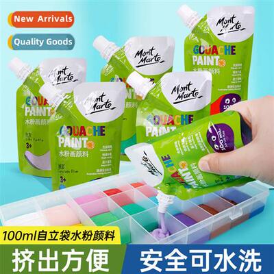 Gouache Paint 100ml Kindergarten Painting Refill St-Up Pouch
