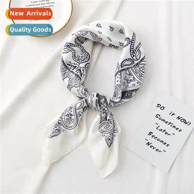 70 satin chiff silk scarf women French new simulati silk ins