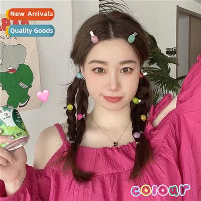 The new Korean versi   retro simple ball pin duckbill clip w