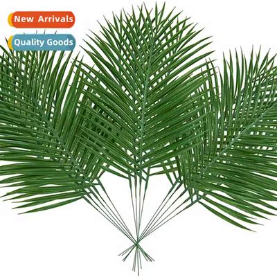 Artificial Palm Leaves Scattered Sunflower Fake Simulati Gre