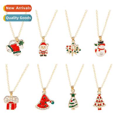 Christmas series alloy pendant Santa Claus Christmas e snowm