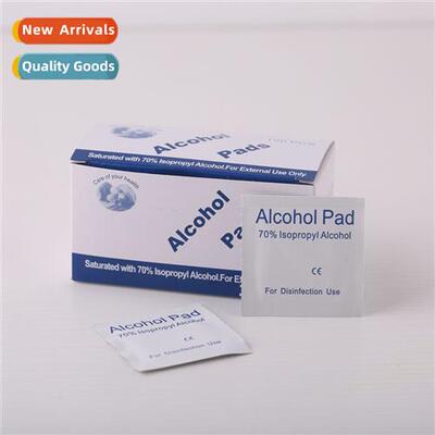 Disposable Alcohol Disinfectant Cott Pads Outdoor Travel Eme