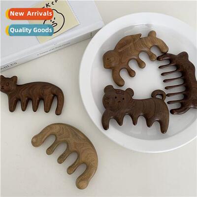 natural green salwood small comb massage scalp carto classic