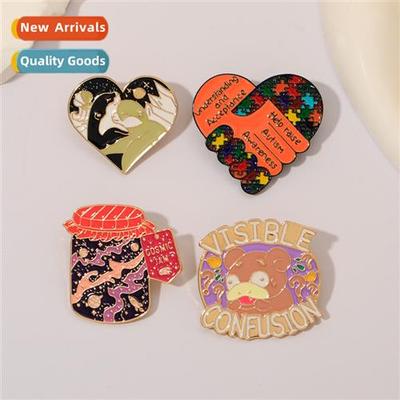 New Autism Awareness Pin Puzzle Love Badge Posive Understand