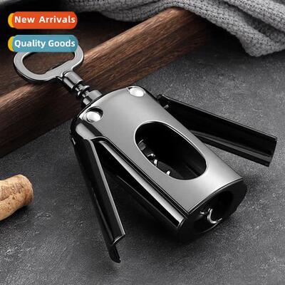 Zinc alloy red wine corkscrew wine bottle opener gun black w
