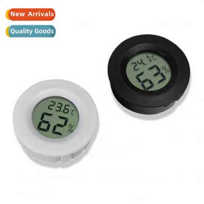 Round Electric Temperature and Humidy Meter Reptiles Mini El