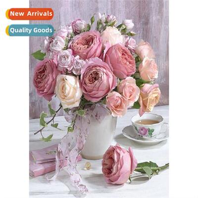 New living room hmade full diamd lscape decorati painting ro