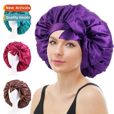 Large Sateen Sleeping Hat Lear Hat~Ladies Bath Hat Hair Care