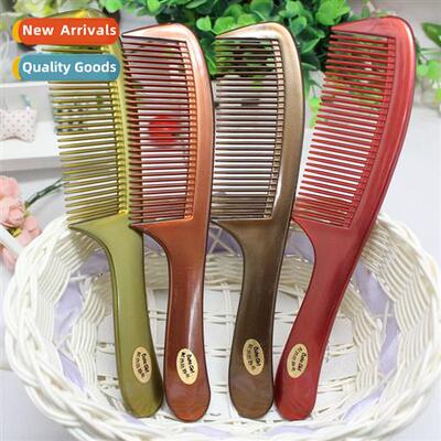 Mirror Comb Dark Pearlized Heat Resistant Static Plastic Cos