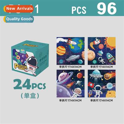 4-in-1 24- Paper Puzzle Toys for Boys  Girls Puzzle Cognive