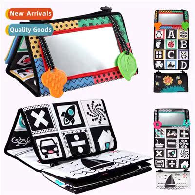 Baby black  whe baby cognive floor mirror haha mirror car ba