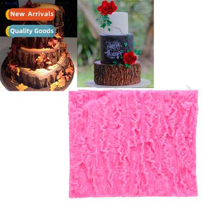 DIY baking texture simulati bark modelling silice mould cake
