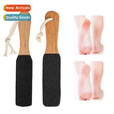 Wooden hle abrasive double-sided foot rubbing board to remov