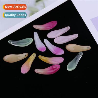 5pcs Czech glaze beads gradient crystal beads 9*26mm chrysan