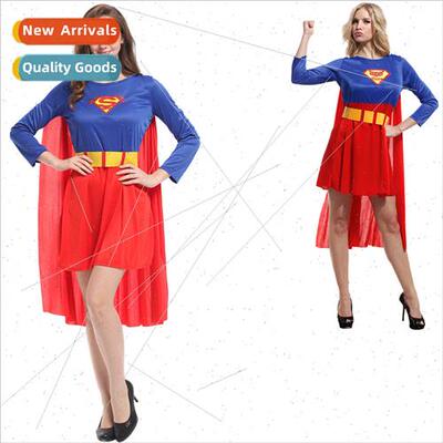 Halloween Cosplay Costume Adult Masquerade Superwoman Dress