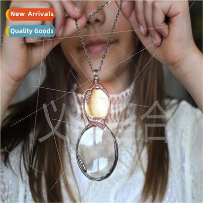 NEW MIRROR MAGNIFIER NECKLACE PENDANT Mother Day Mirror Magn