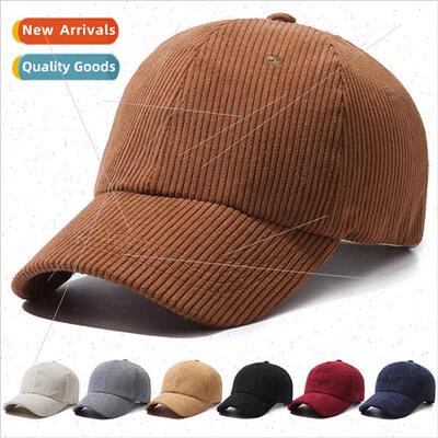Hat autumn women new corduroy light plate baseball cap simpl