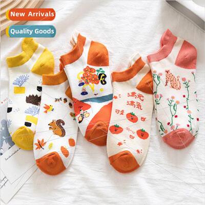 Spring and summer new short socks lift ear womens socks Euro